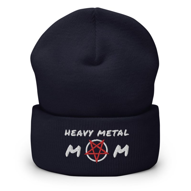 Dr. metalhead - Heavy Metal Mom Cuffed Beanie Embroidery Hat